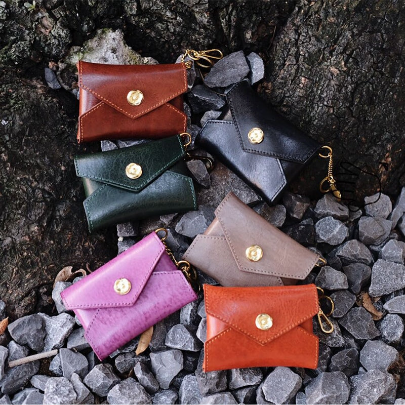Compact Vegetable-Tanned Leather Coin Purse – Dwarves Shoes